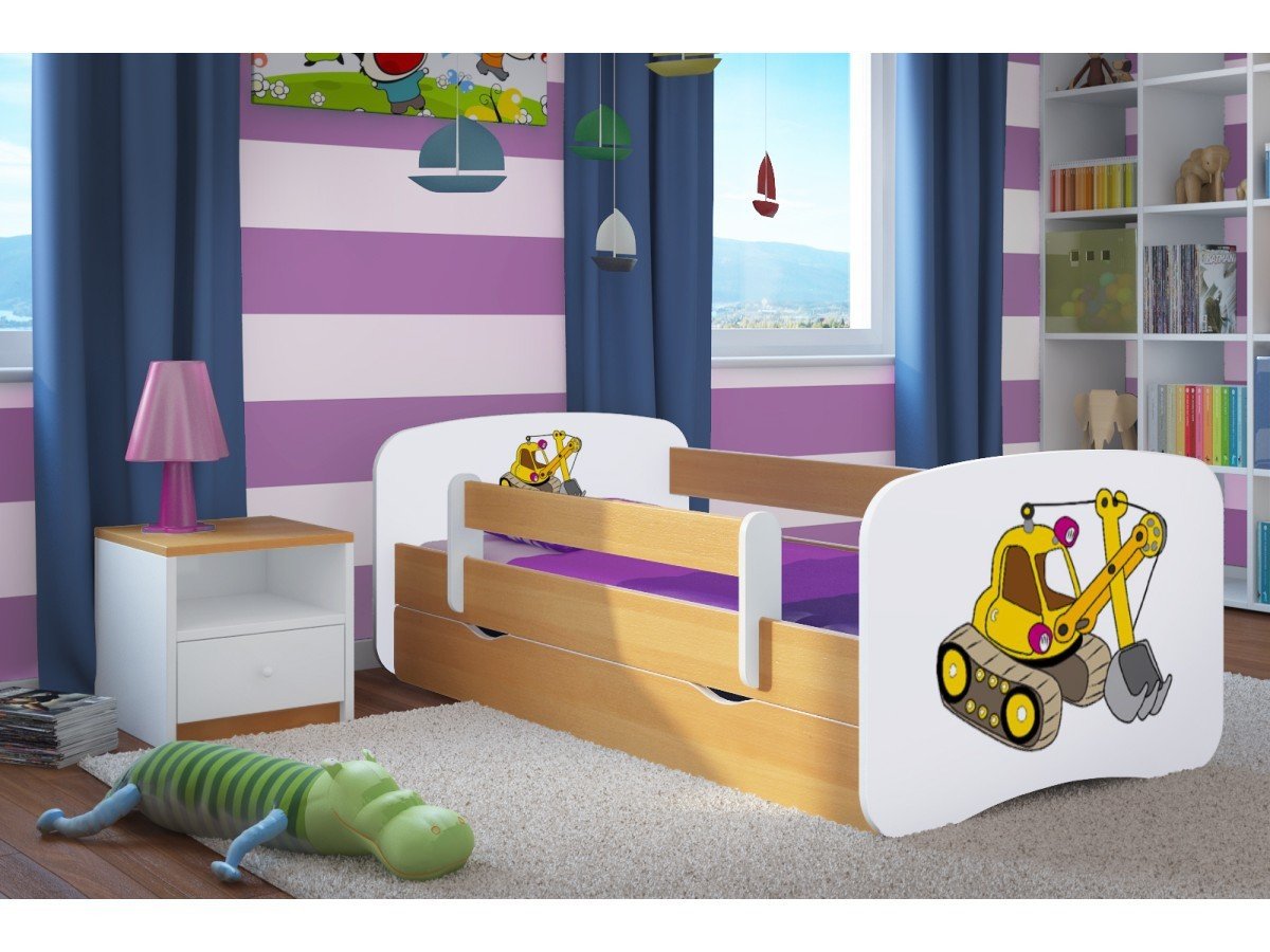 Kinderbett Bagger 90x200