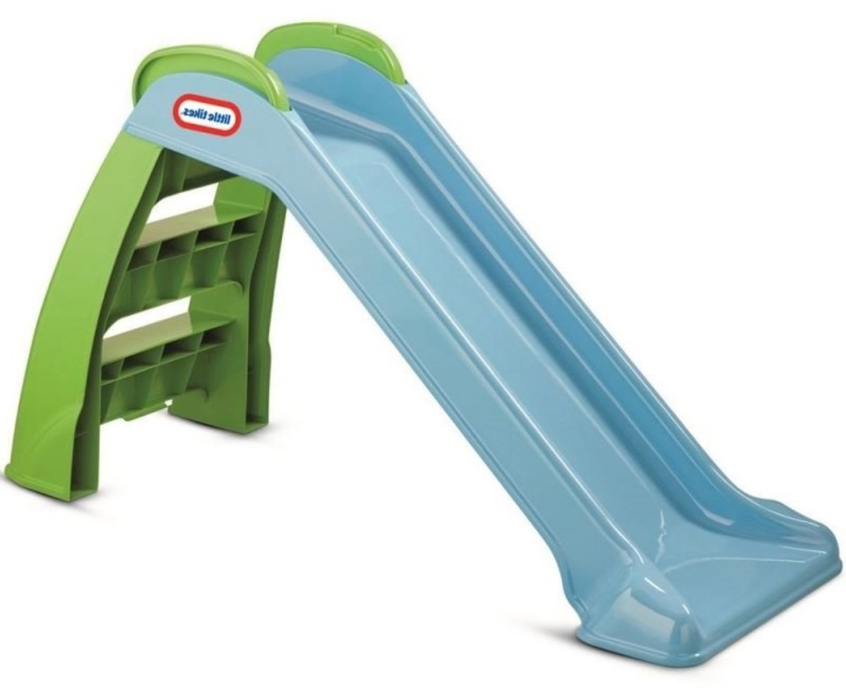 Kinder Rutsche 120 cm - blau-grün - banaby.de